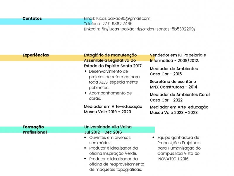 Lucas Paixão Rizzo Dos Santos - Mapa Cultural ES